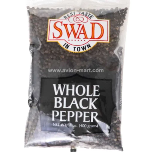 Swad Whole Black Pepper - 14 OZ - AvionMart