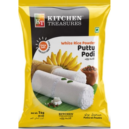 Kitchen Treasures Puttu Podi(White Rice Powder) - 1KG - AvionMart
