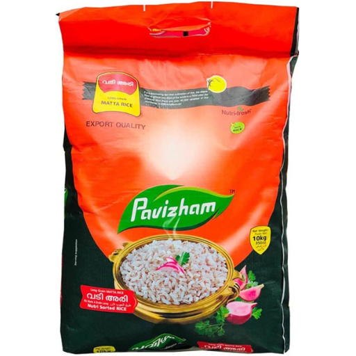 Pavizham Long Grain Matta Rice - 10KG - AvionMart